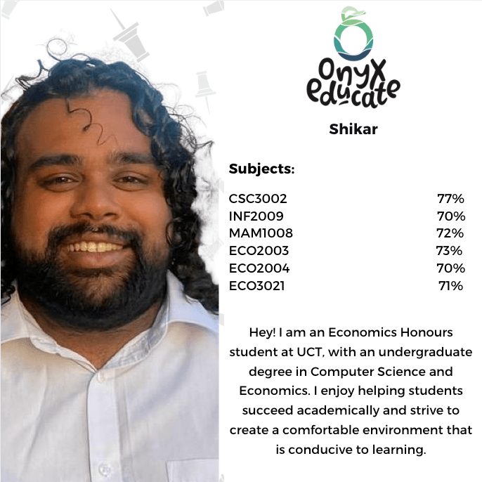 1 Lesson with Shikar H – Onyx Educate Tutoring